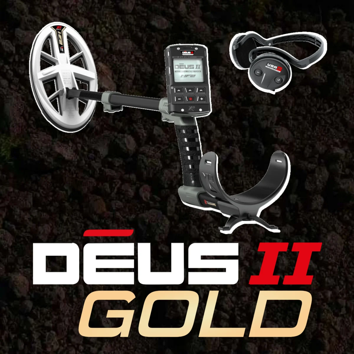 XP Deus II GOLD with High Frequency Coil and Wireless Stereo Headphones ...